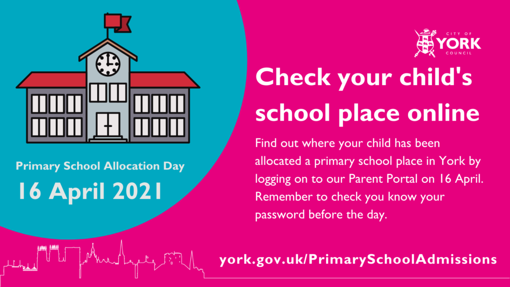 Primary School Allocation Day ~ 16/4/21 | Fishergate Primary School